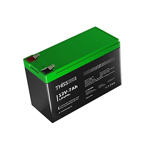 12V 7Ah Battery – Deep Circle LiFePO4 Battery Built-in BMS 12V Lithium ...