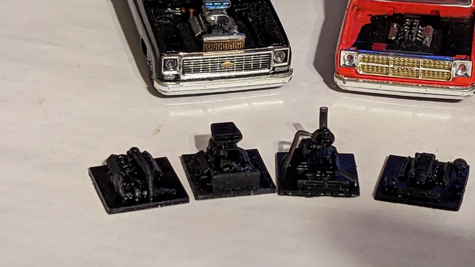1/64 Scale Custom 3D printed engines for M2 square body LOT of 6 | eBay
