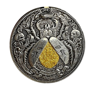 Roman Booteen Moving Coin Gold Scarab Egypt Skull Hobo Nickel US Morgan ...