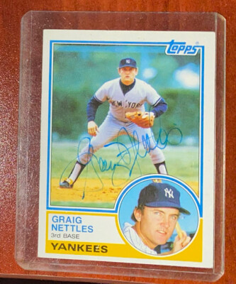 1983 Topps Graig Nettles Yankees SIGNED | eBay