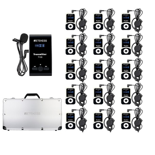 Retekess T130 Wireless Tour Guide System Transmitter 15 Receiver ...