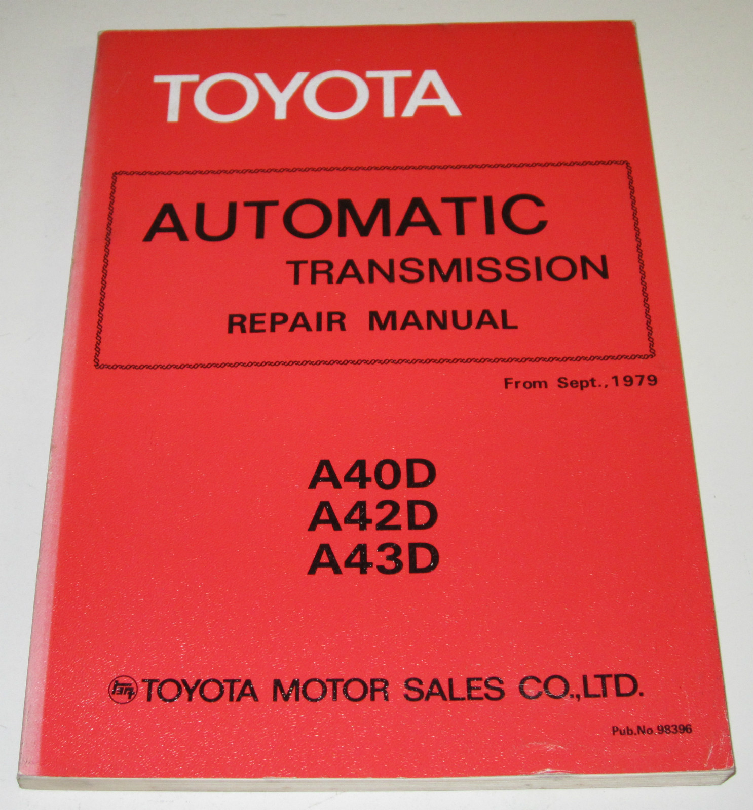 Werkstatthandbuch Toyota Automatic Transmission A40D A42D A43D ...
