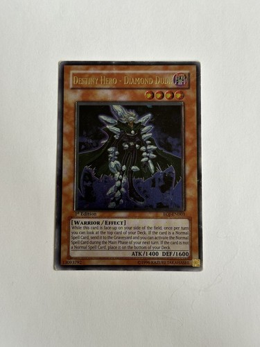 YU-GI-OH! Destiny Hero Diamond Dude EOJ-EN003 1ST Edition ULTIMATE NM ...