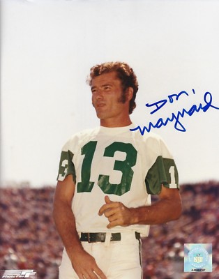 Autographed DON MAYNARD 8X10 New York Jets Photo - w/COA | eBay