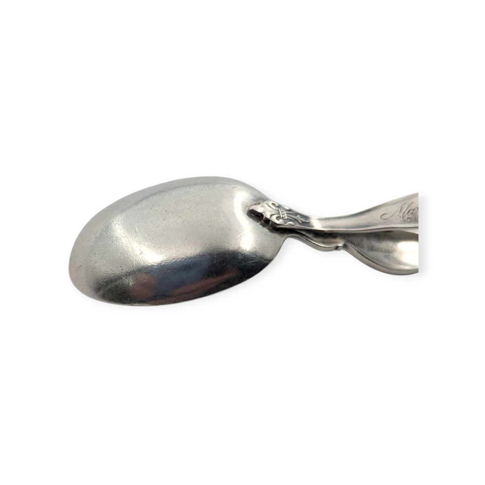 Cupid Sterling Silver Curved Handle Baby Spoon with Cow by Reed ...