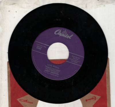 ANDY GRIFFITH LOVE POEMS TO: THE LOVELY JUANITA BEASLEY/TOGETHERNESS ...