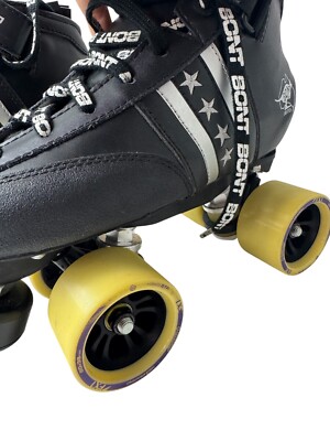 BONT QUAD STAR ROLLER DERBY SKATES NEW DISCOUNTED SIZE 4 - free ship au ...