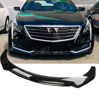 Glossy Black For Cadillac CT4 CT5 CT6 Front Bumper Lip Body Kit Spoiler ...