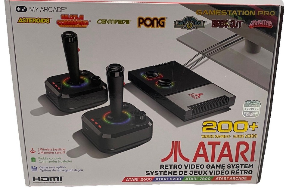 My Arcade® Atari Retro Video Game System- 2600 Atari 200+ Games - Brand ...