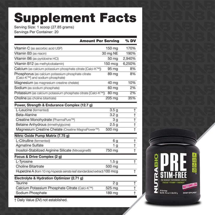 PRE Stimulant Free Pre-Workout | eBay