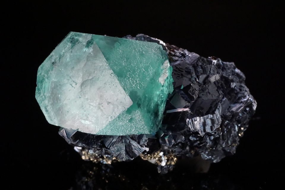 AESTHETIC Blue Green Fluorite Crystal on Galena ATACOCHA, PERU | eBay