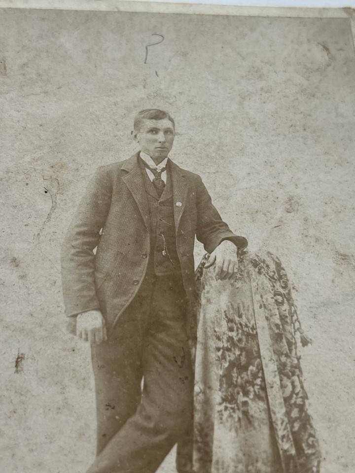 Handsome Man Cabinet Photo Dows Iowa Franklin Wright County | eBay