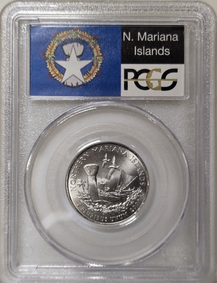 2009-P 25C PCGS SP68 - Clad Satin Finish Northern Mariana Islands ...