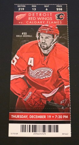 2013 Detroit Red Wings v. Calgary Flames Ticket 12/19/2013 | eBay