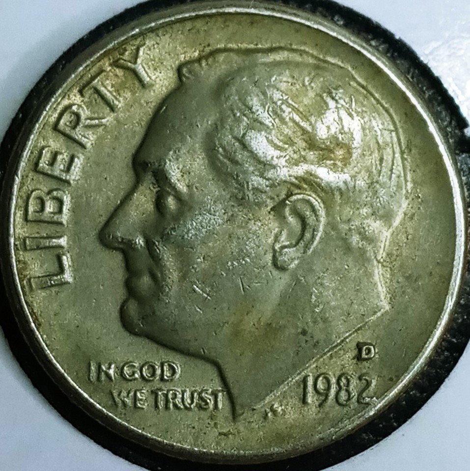 1982 D Dime Error RPM and Top Band 42yrs. Old Rare Dime Take A Look At ...