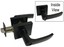 House Guard Matte Black Square Plate Door Handle Levers Entry/Privacy ...