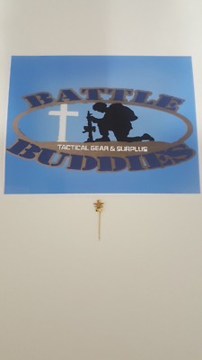 US Navy Seal Team 1 Trident Gold Stick Lapel Pin 2 1/4" 925 DEVGRU SOF ...