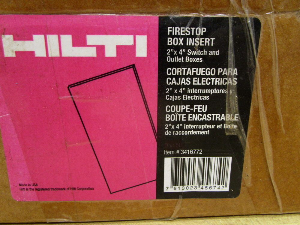 Hilti 3416772 Firestop Box Insert (Pack of 48) for sale online | eBay