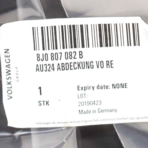 AUDI TT 8J Front Bumper Center Grille Right Cover 8J0807082B | eBay ...