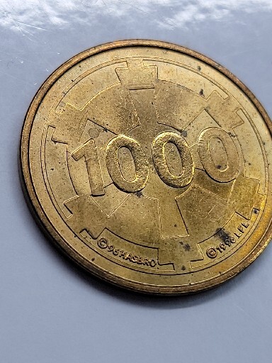 Starwars Galactic 1000 Credit Imperial Coin Token Medal 1996 Hasbro ...