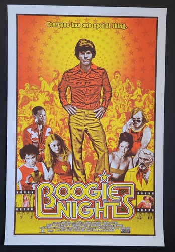 Bogie Nights Movie Poster Dirk Diggler Screen Print Heather Graham ...