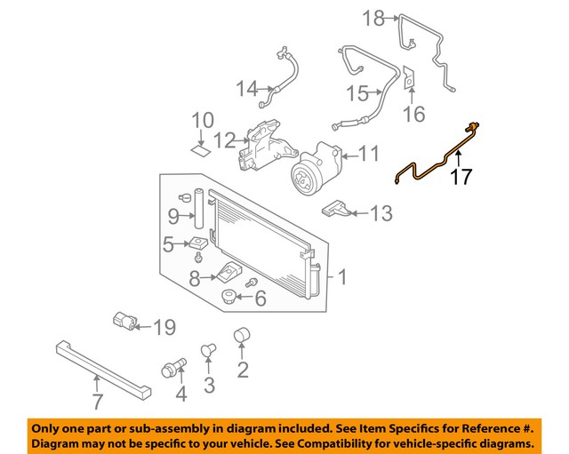 Genuine OEM Subaru Impreza 02-03 A/c Pipe 73431FE010 for sale online | eBay