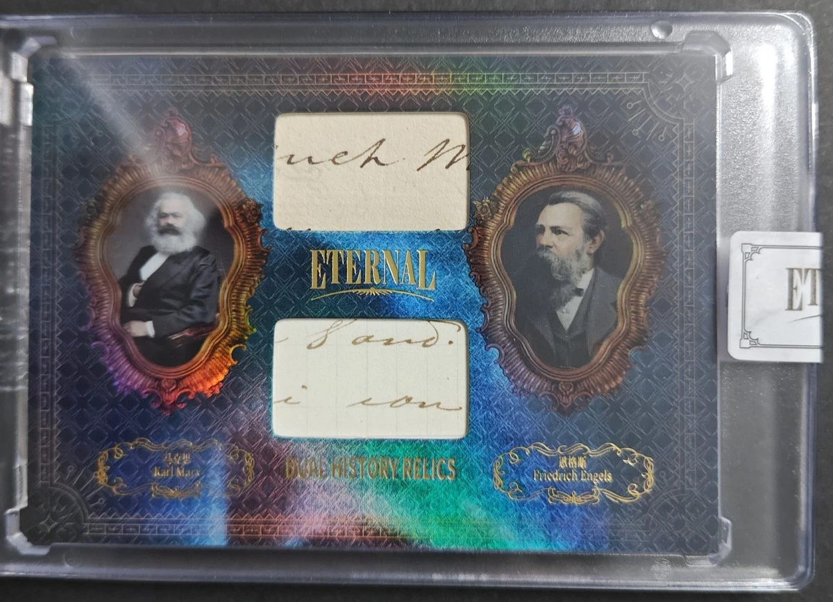 Karl Marx Friedrich Engels 2024 Eternal #/D 67/75 Cut Handwritten ...