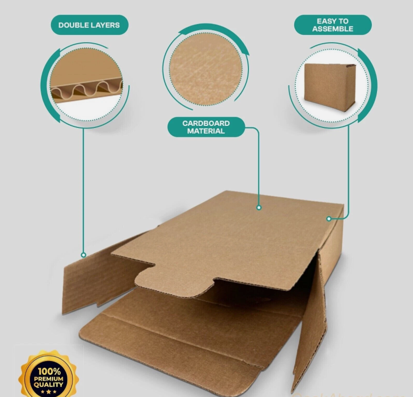 25-Pack 9x6x3 Boxes | Thick Premium Boxes for Shipping (No Tape ...