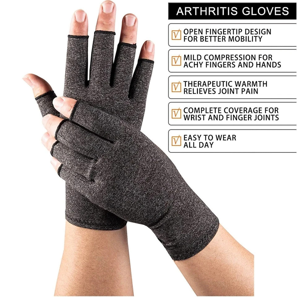 Arthritis Medical Gloves Compression Copper Pain Relief Hand Wrist ...