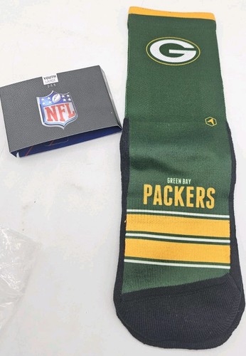 Green Bay Packers GTS NFL Youth Sized Kids Deuce Socks KNIT CREW ...