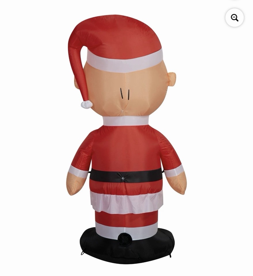 Charlie Brown Santa Outfit 5' Christmas Airblown Inflatable Holiday ...