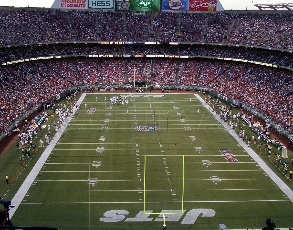 Jets Football Field MetLife Stadium EMPTY New York Giants And New