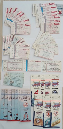 California Angels - lot of 60 ticket stubs 1991-1997 Angel Stadium ...