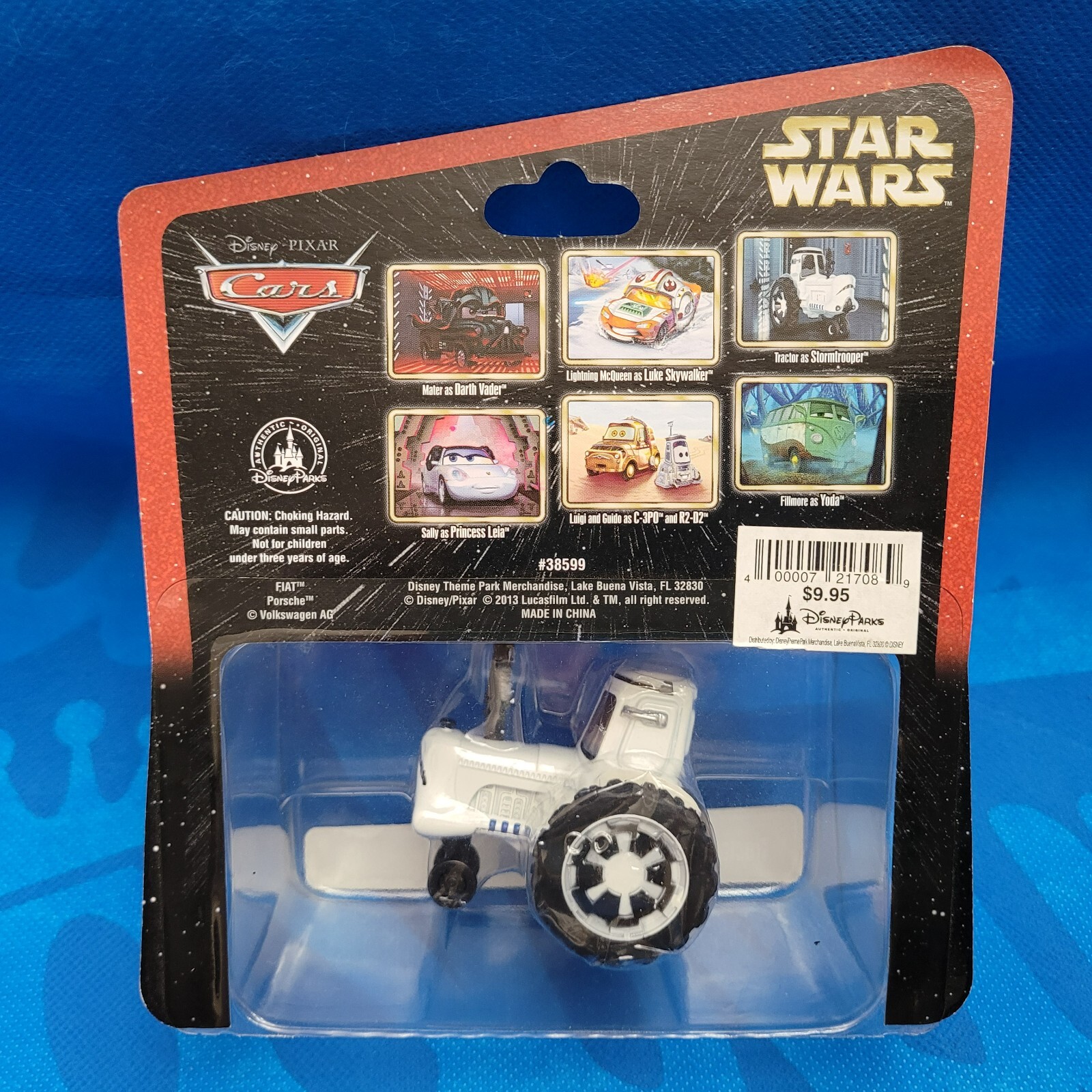 DISNEY PARKS PIXAR STAR WARS CARS - TRACTOR AS STORMTROOPER DIECAST CAR ...