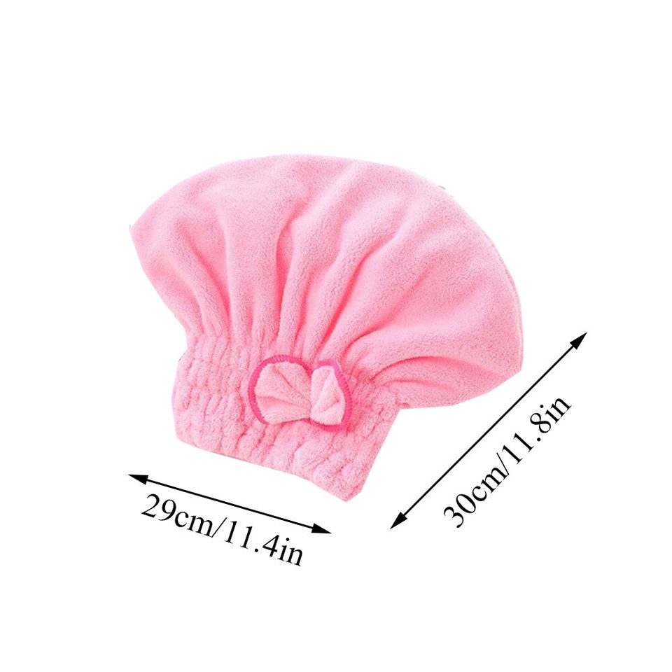 Schnell Trocknendes Haar-Turban-Wickeltuch Haarknoten Hut Duschhaube ↲ ...