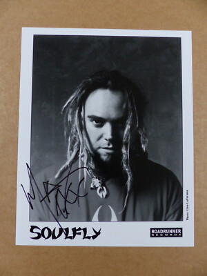 SOULFLY Max Cavalera signed Autogramm signiert auf 20x25 cm Foto ...