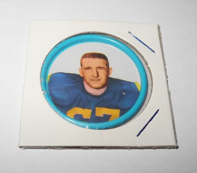 1962 Salada Football Coin Token Pin #138 Roger Ellis New York Titan ...