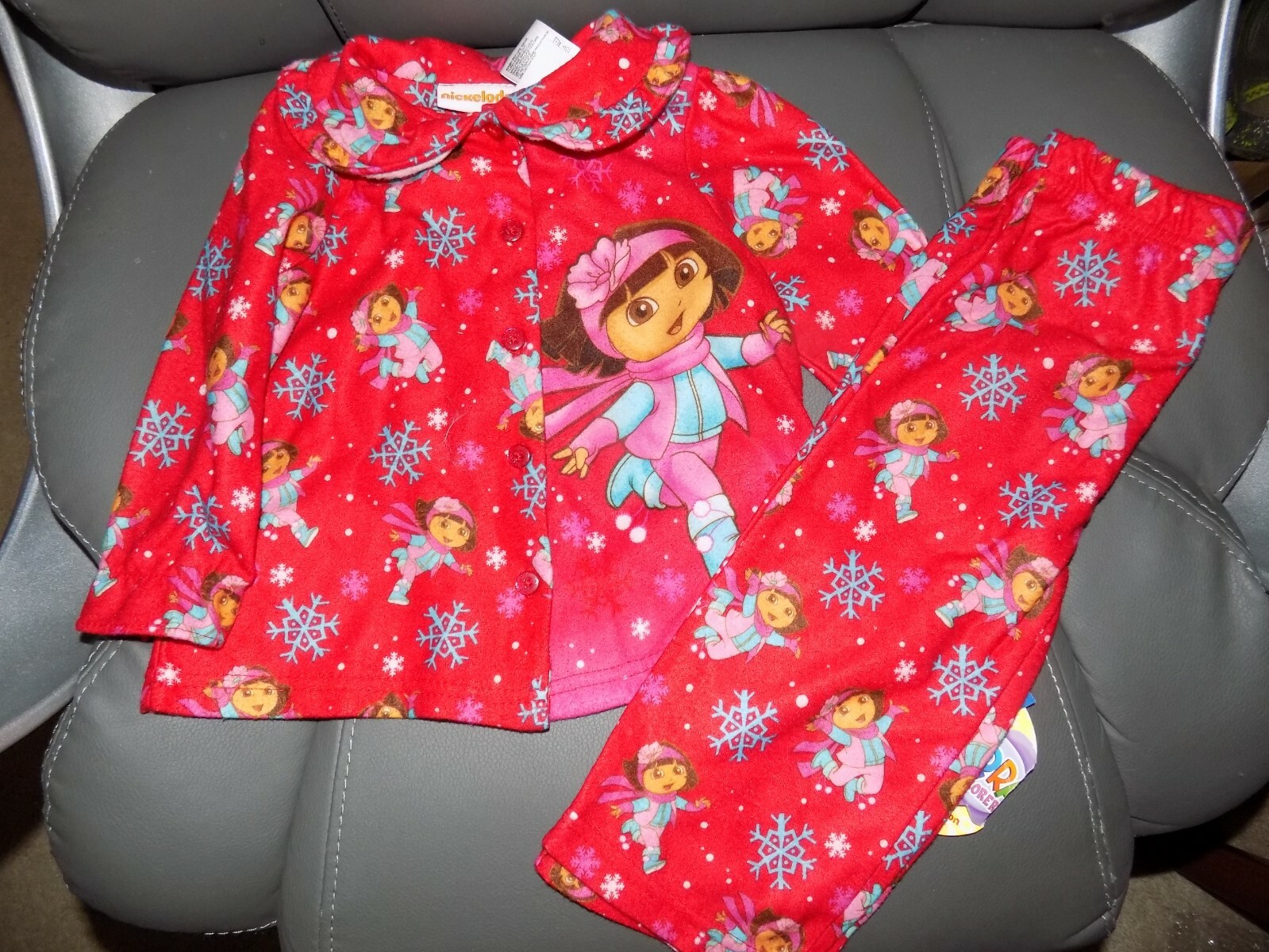 Nick Jr. Dora the Explorer Red 2PC PJ's Size 18 months Girl's NEW | eBay