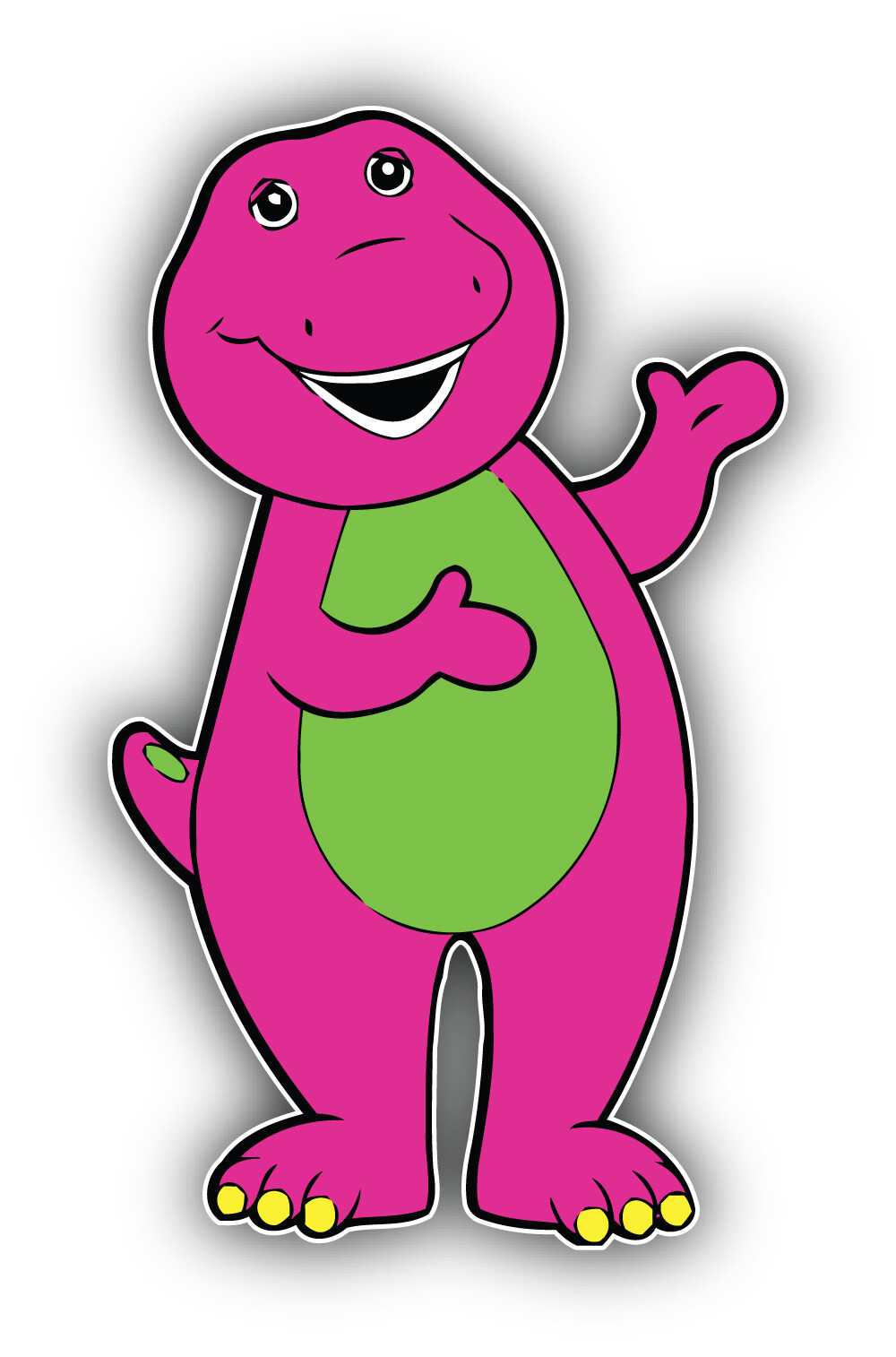 Barney Cartoon Sticker Bumper Decal - ''SIZES'' | eBay