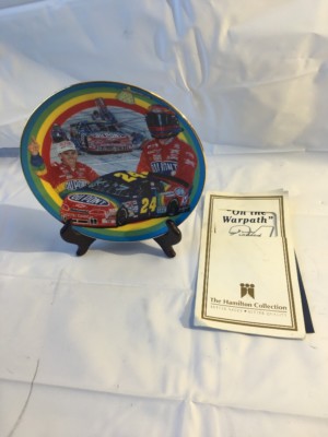JEFF GORDON PLATE 1996 NASCAR HAMILTON COLLECTION ON THE WARPATH 7" | eBay