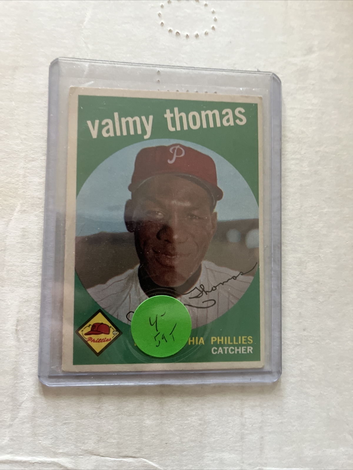 1959 Valmy Thomas Philadelphia Phillies Topps Baseball Card #235 | eBay