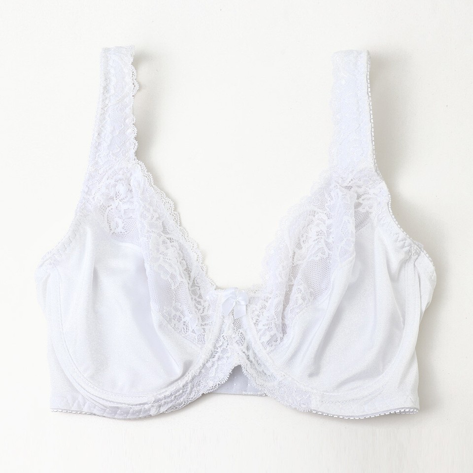 32-52 B-G H I J Plus Size Underwired Full Coverage Bra Wide Straps ...