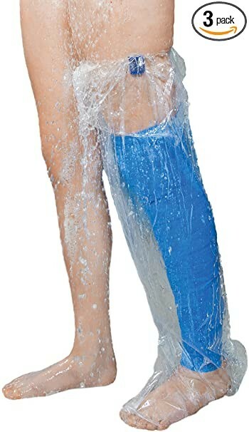 Aqua Guard Shower Protection Boot 3 Pack Protect Casts Wounds Dressings ...