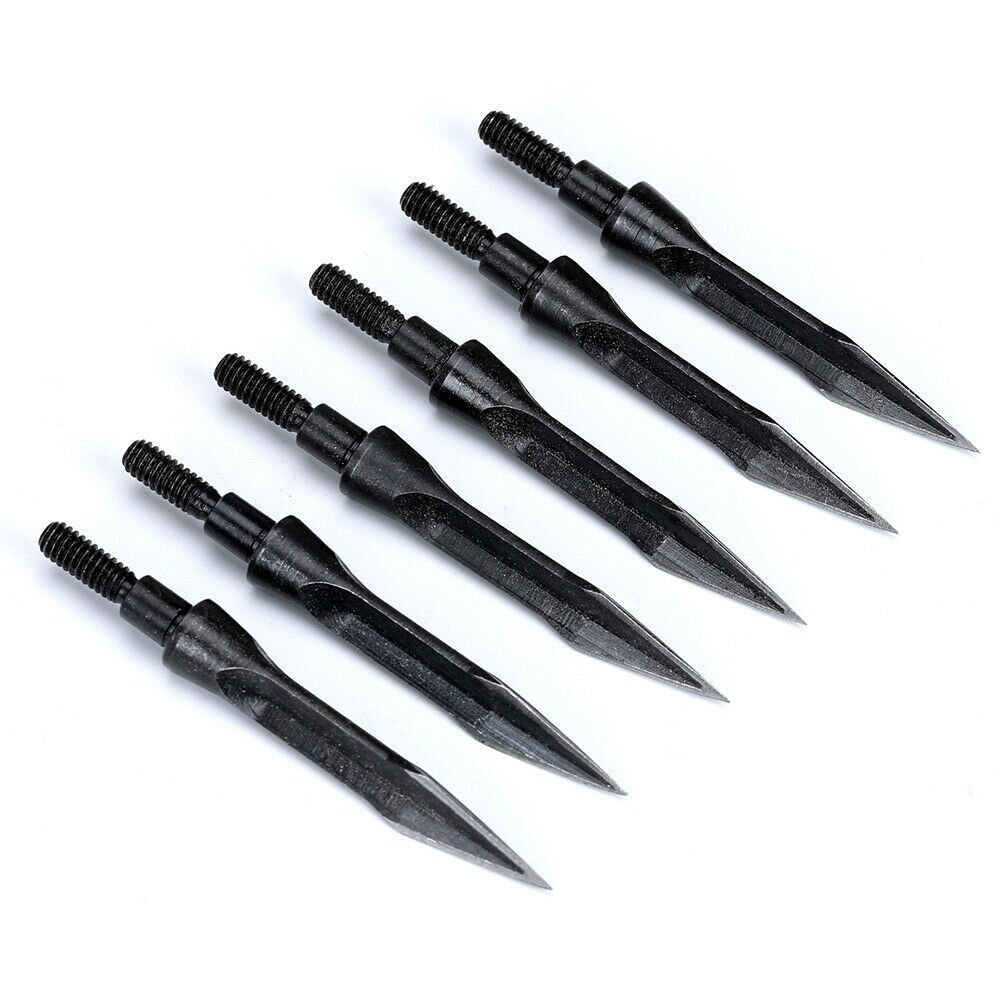 12Pcs Awl Traditional classical Broadheads Hunting arrow Tips 125 grain ...