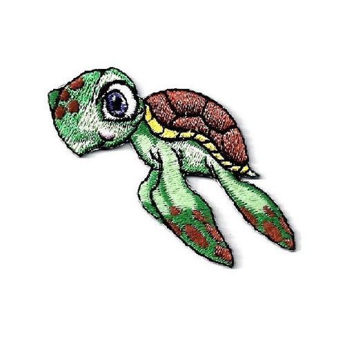 Sea Turtle - Green Sea Turtle - Children's Embroidered Iron On Patch ...