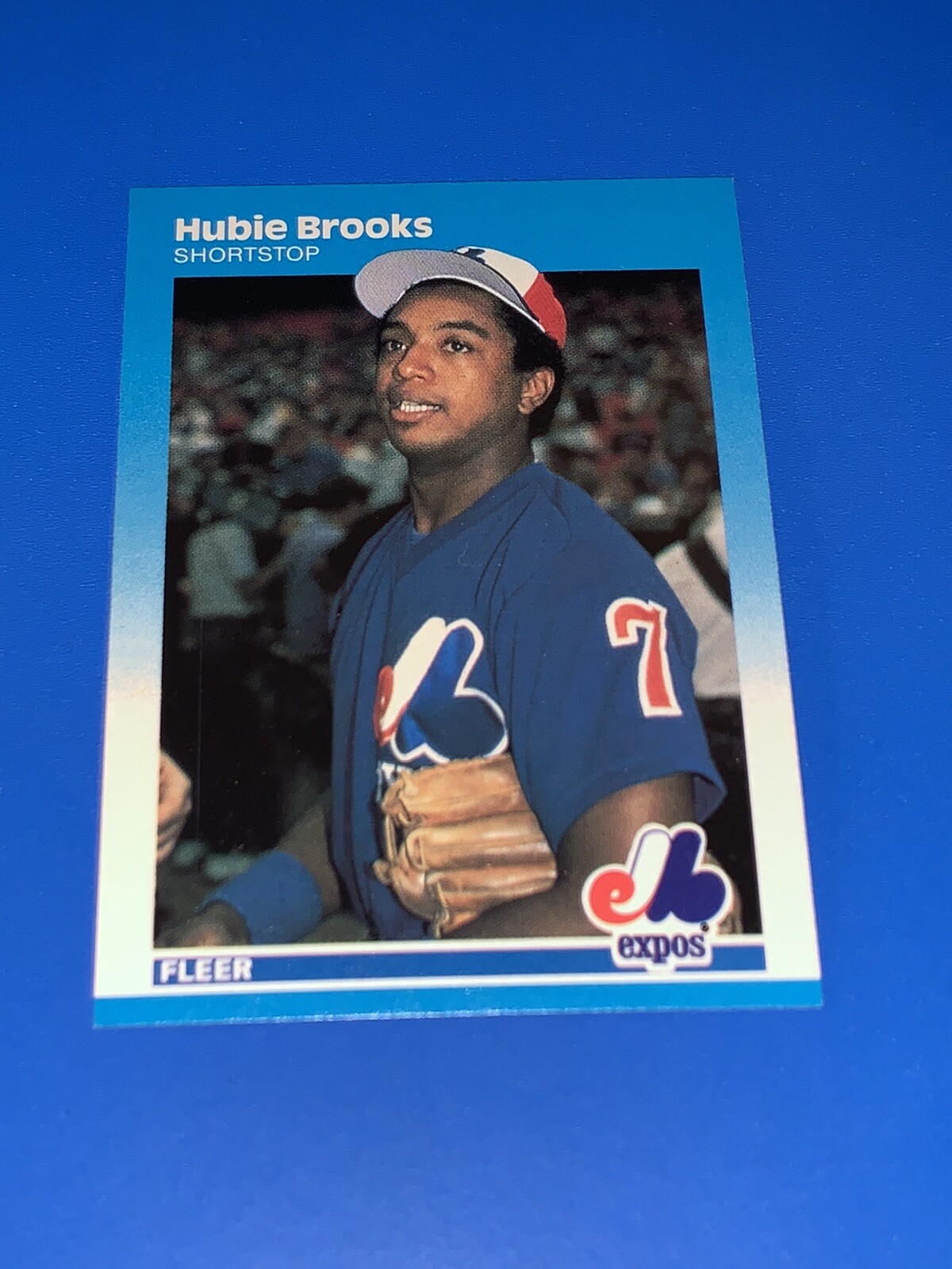 1987 Fleer Hubie Brooks Baseball Card #314 Montreal Expos Set Break NM ...