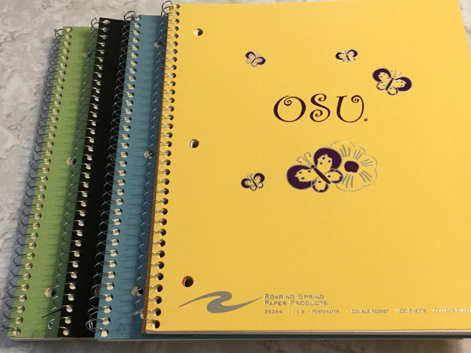 Oklahoma State University OSU 11x9 100 Sheets 1 Double Pocket College ...