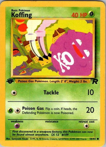 2000 Classic - Team Rocket Koffing Basic/Common #58 | eBay