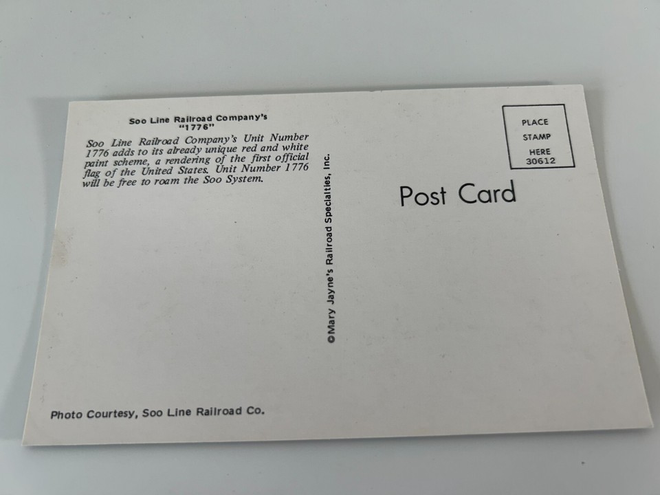 Soo Line Railroad Company's 1776 Train Postcard | eBay UK