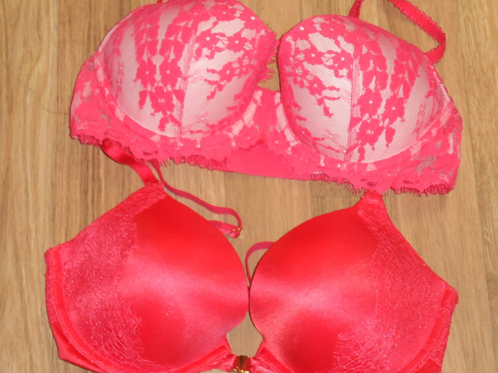 VS Victoria's Secret bra ~ very sexy push up & dream angel lined demi ...